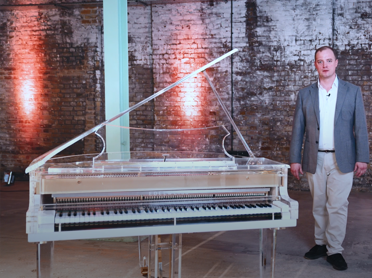 The Edelweiss Transparent S132 - Edelweiss Pianos